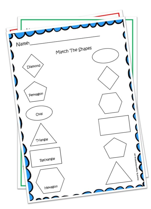 Shapes And Colors – Free Printable For Kids