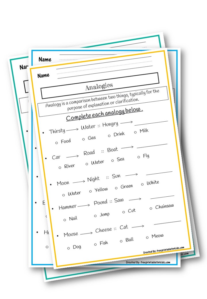 FREE educational printable worksheets for kids - Download practice sheets